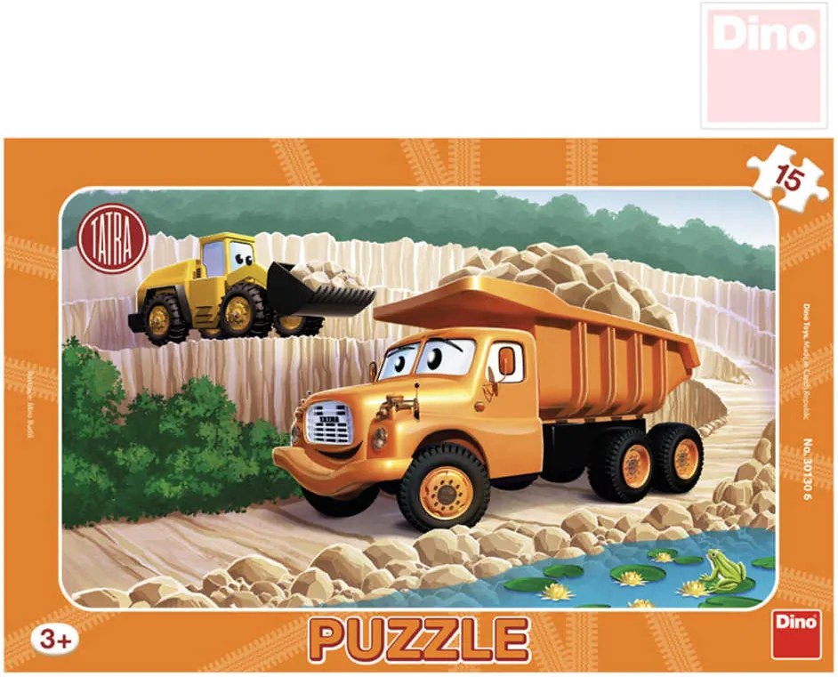 DINO Puzzle Tatra 15 dílků 25x15cm skládačka v rámečku dn301306