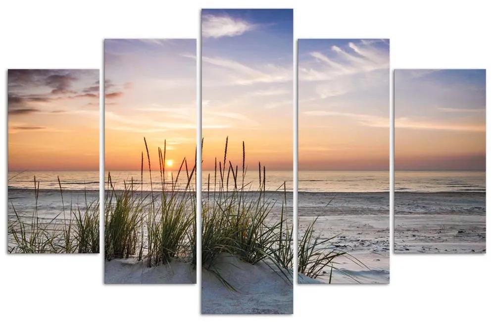 Gario Obraz na plátně Procházka po dunách - 5 dílný Rozměry: 100 x 70 cm