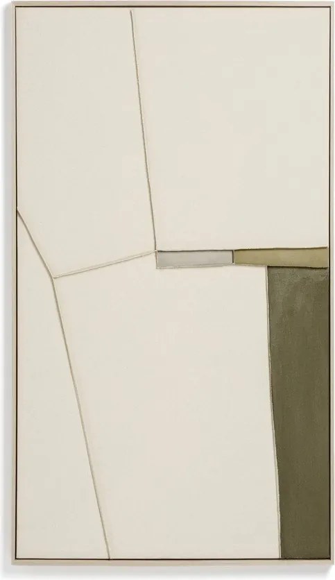 Ručně malovaný/3D obraz s rámem/na plátně 80x100 cm Deravia – Kave Home