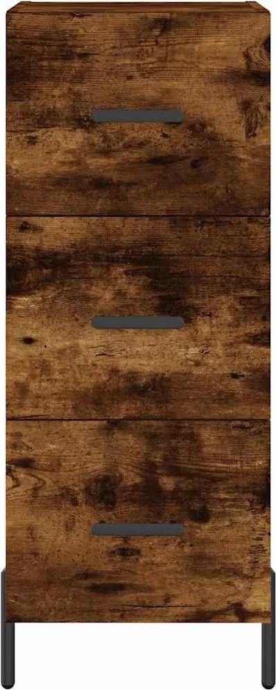 Skříň highboard kouřový dub 34,5 x 34 x 180 cm kompozitní dřevo 3199246