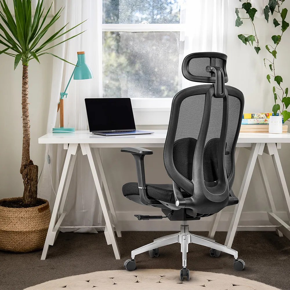 Ergonomická síťovaná kancelářská židle MOSH Airflow 616 – černá