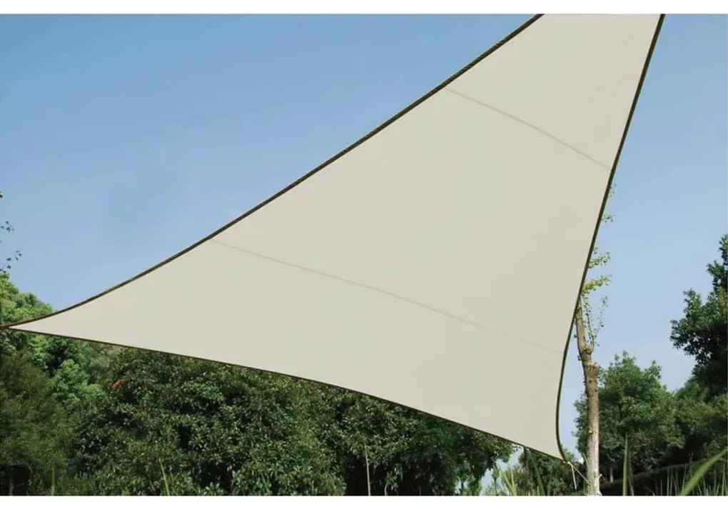 420407 Perel Stínící plachta trojúhelníková 3,6 m krémová GSS3360