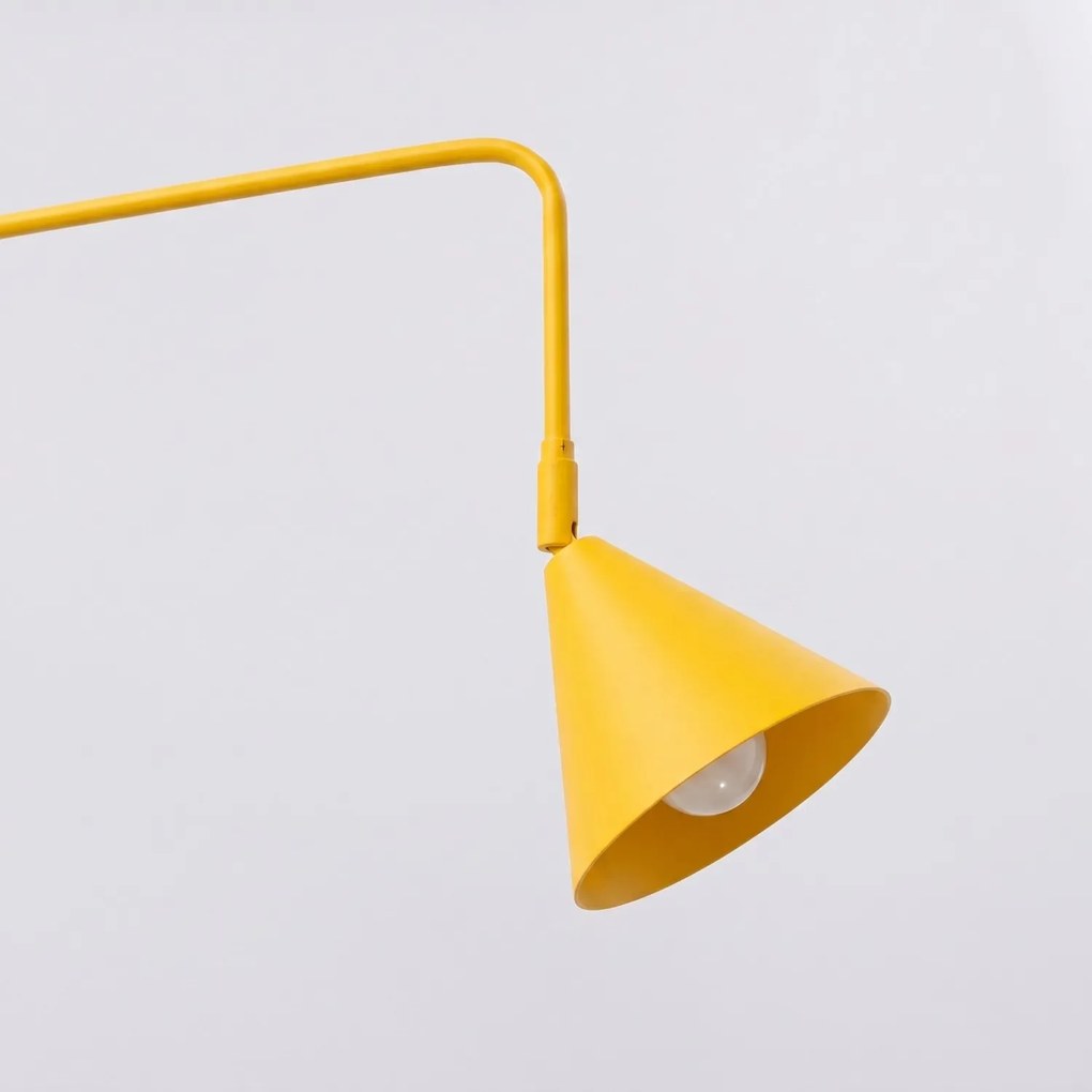 Sollux Lighting Nástěnné svítidlo NOX 1 žluté s vypínačem