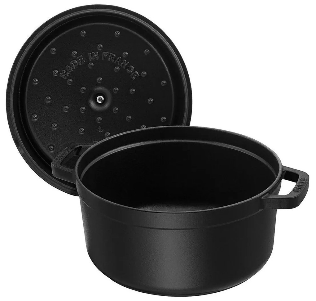 Staub Cocotte Sada 3 ks hrnec kulatý 14 cm/0,8 l černá, 19501425