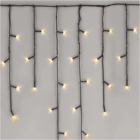 Propojovací vánoční řetěz bez zdroje EMOS Connecting D1CW01 ZY1441 100LED krápníky 2,5x0,9m teplá bílá