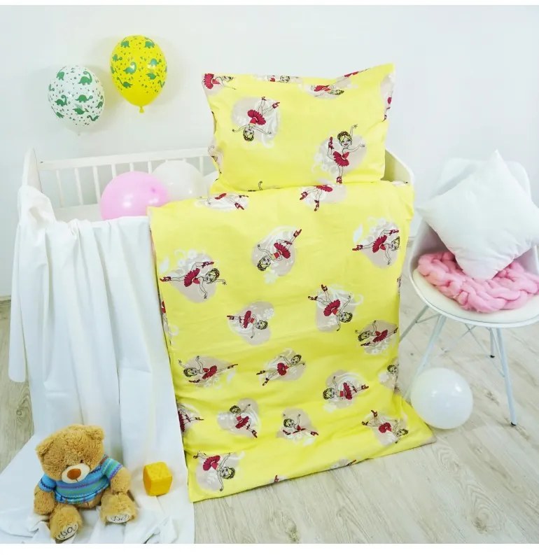 Povlečení dětské bavlněné Victoria EMI, Dětský set 90x130 + 45x65