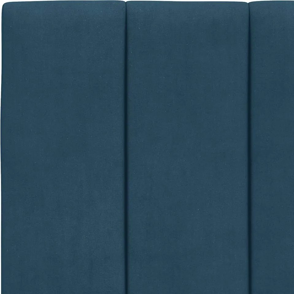 Postel s matrací Hanko modrá 80 x 200 cm samet 3208566