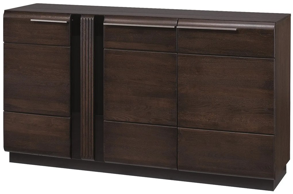 Komoda Porti 45 160 cm z masivu dub čokoládový