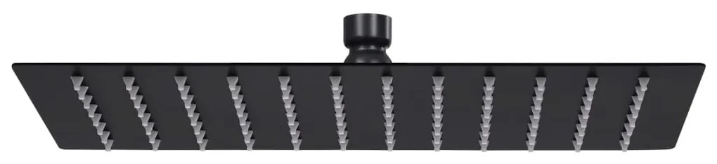 147700 vidaXL Sprchová hlavice nerezová ocel 30 x 20 cm obdélníková černá