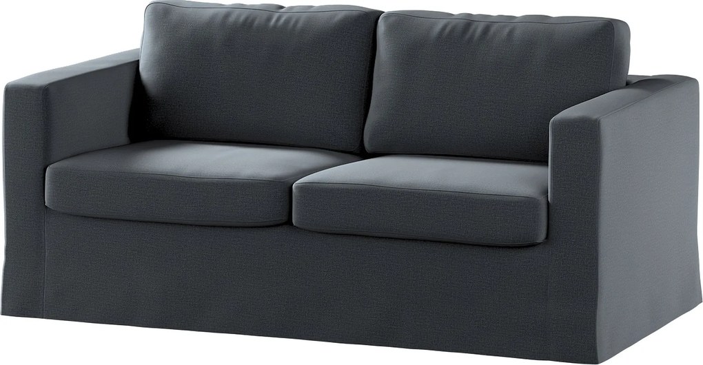 Potah na pohovku IKEA Karlstad 2-místná , nerozkládací, dlouhý barva šedá látka sametová