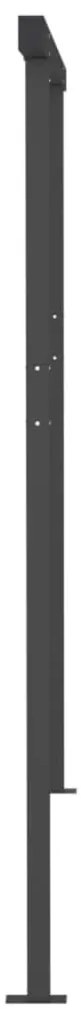 vidaXL Automatická zatahovací markýza se sloupky 4,5 x 3 m [3070168] Barva: antracitová