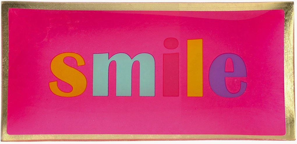Skleněný odkládací tác Smile