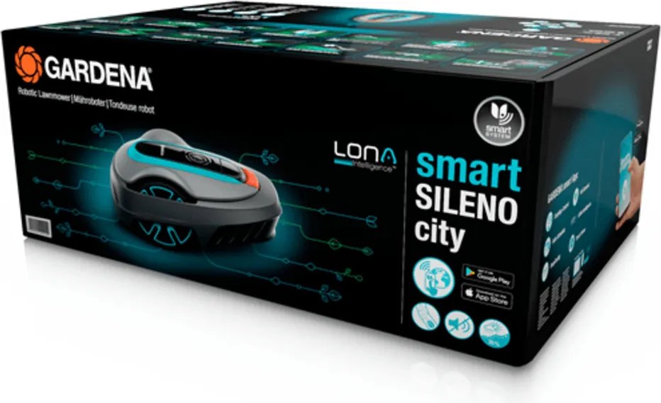 Gardena Sileno City 600 Smart - Robotická sekačka s vodícím drátem
