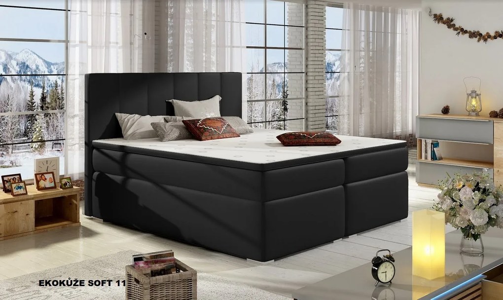 Boxspring BART 180/200 (ekokůže Soft 11)