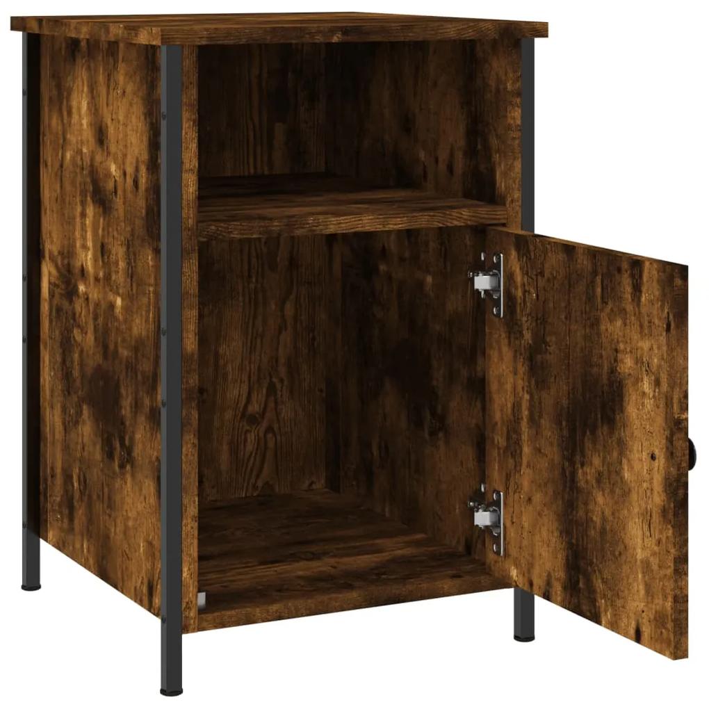 Noční stolek kouřový dub 40 x 42 x 60 cm kompozitní dřevo