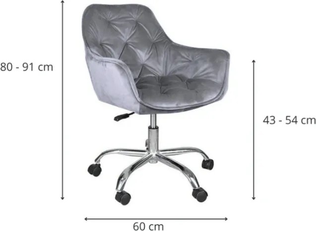 Kancelářské křeslo Q-190 VELVET, béžové