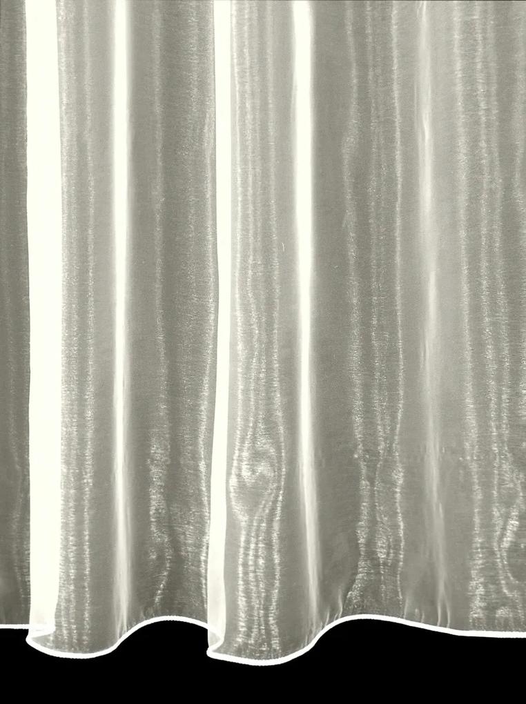 Mantis organzová záclona UNI 504/602 s olůvkem, smetanová, výška 100cm ( v metráži)