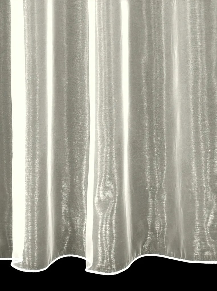 Mantis organzová záclona UNI 504/602 s olůvkem, smetanová, výška 80cm ( v metráži)
