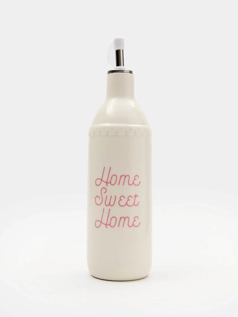 Sinsay - Láhev na olej s nápisem Home Sweet Home - bílá