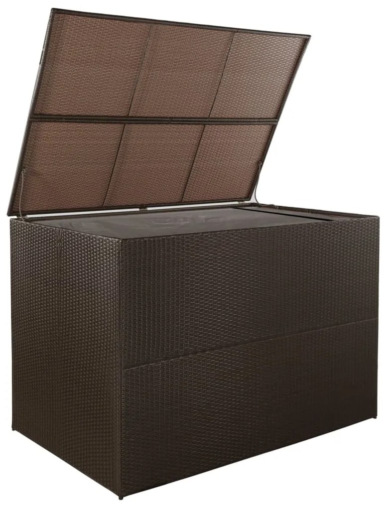 vidaXL Marketos Zahradní úložný box hnědý 150 x 100 x 100 cm polyratan
