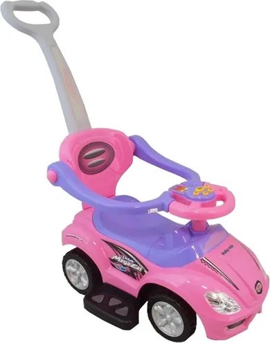 BAYO | Bayo Mega Car | Dětské jezdítko 3v1 Bayo Mega Car pink | Růžová |