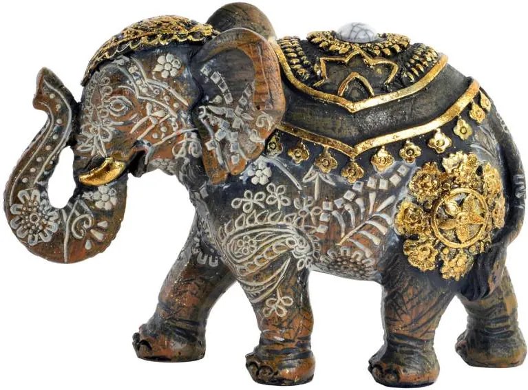 Soška slon "GOLDEN BROWN" 12.5x5.5x8.8cm