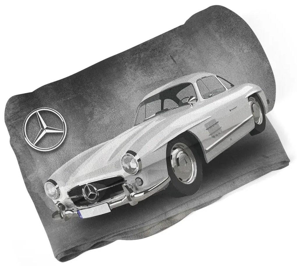 Sablio Deka Mercedes-Benz 300 SL Šedé pozadí - 190x140 cm