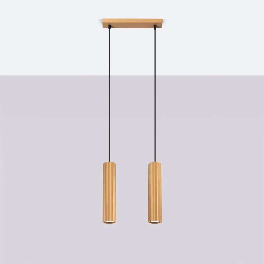 Sollux Lighting Závěsné svítidlo KARBON 2 zlaté