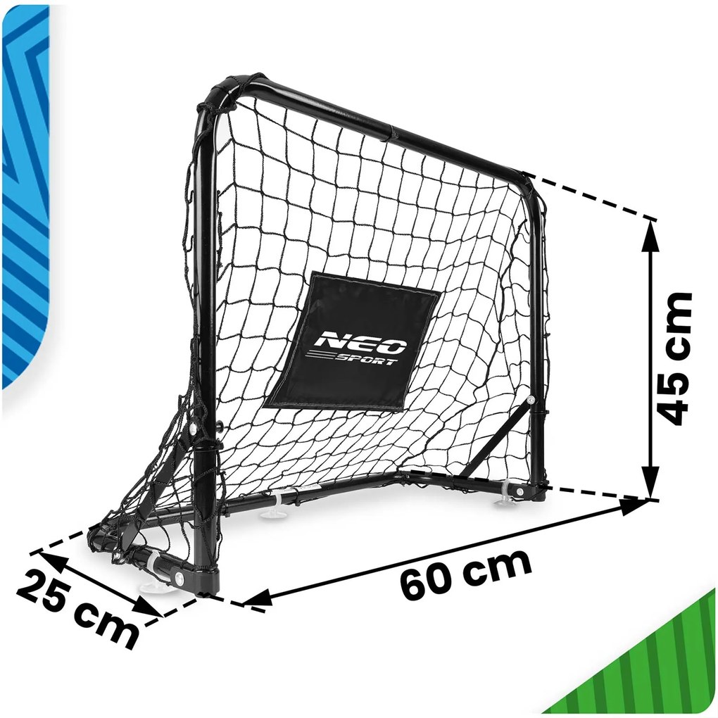 Neo-Sport Fotbalová branka - sada 2 kusů - 60 x 45 x 25 cm NS-486