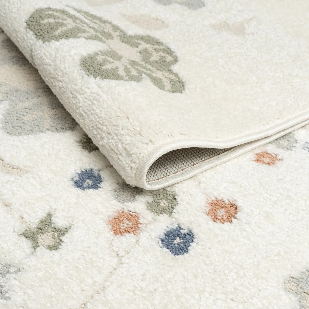 Angel Carpet, Kusový koberec Aurora 25 Cream, 80x150, bílá, kancelář