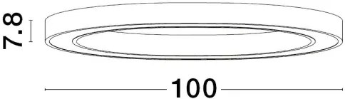 LED lustr Sting 100 černé