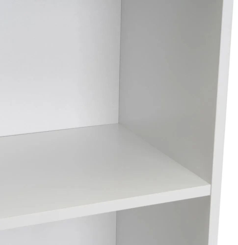 Bílá knihovna 30x106x24 cm Cube – Casa Selección