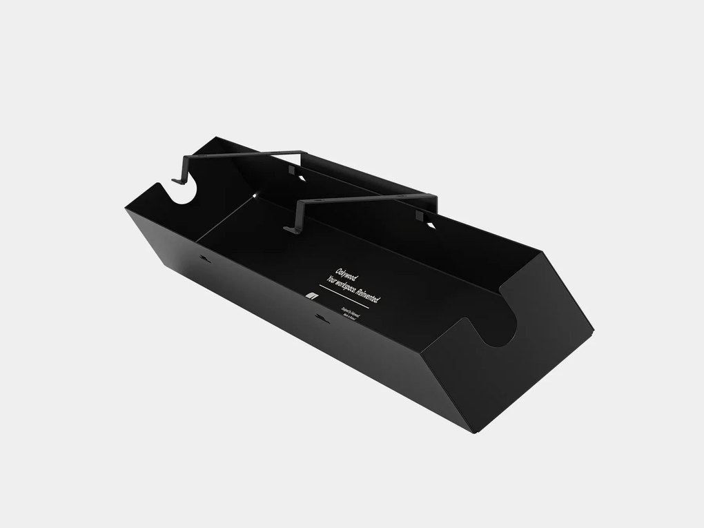 Organizér kabelů pod stůl Černá / Malý (60 cm)