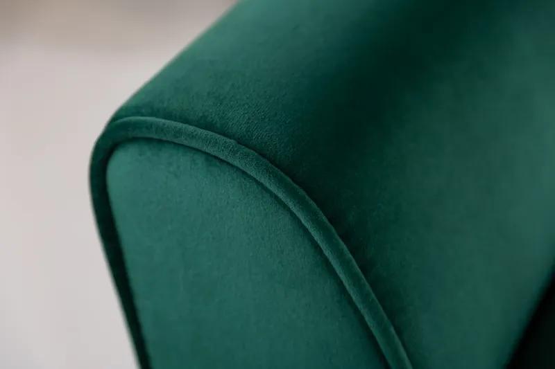 Bench Scarlett 90cm sametová smaragdově zelená / 40406