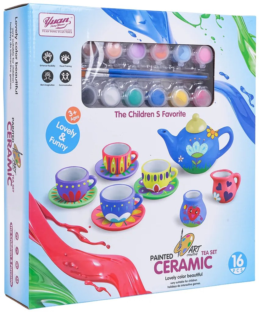 RKToys Keramická čajová sada na malování