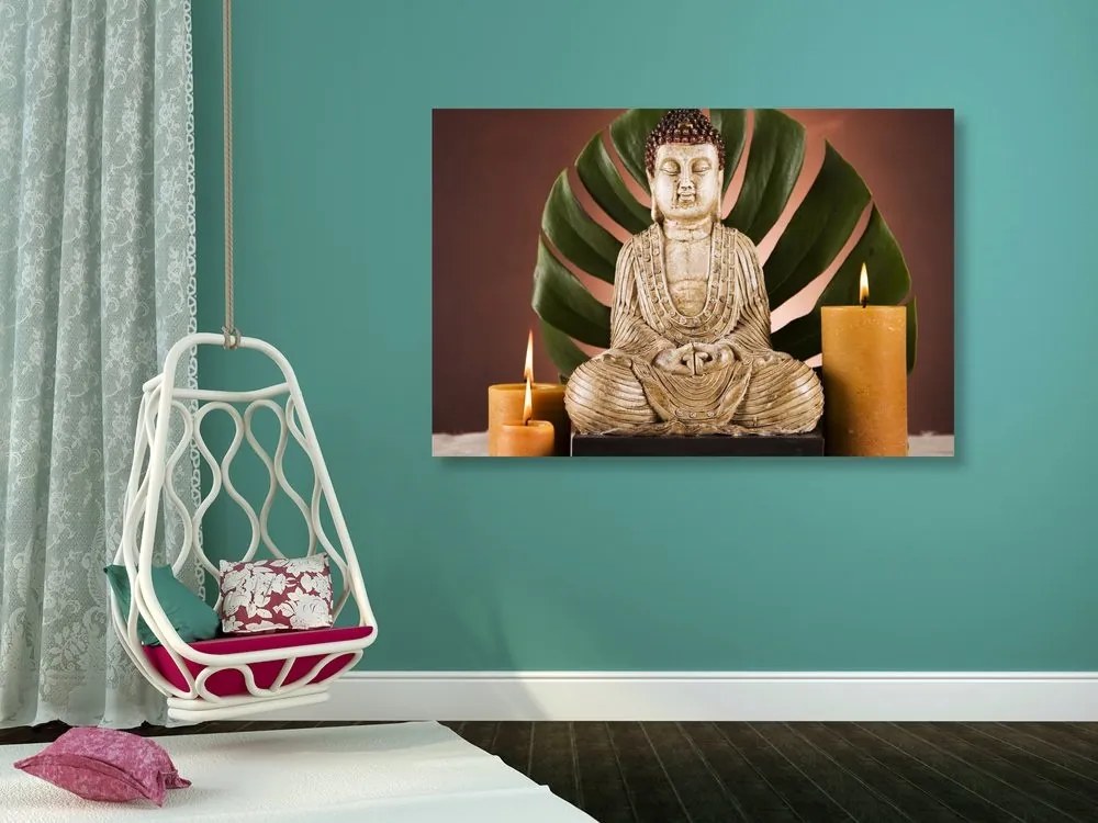 Obraz Budha s relaxačním zátiším - 60x40 cm