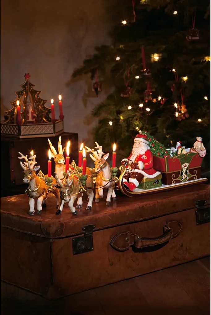 Villeroy&Boch Christmas Toys Memory Santa na saních 700 × 220 × 215 mm