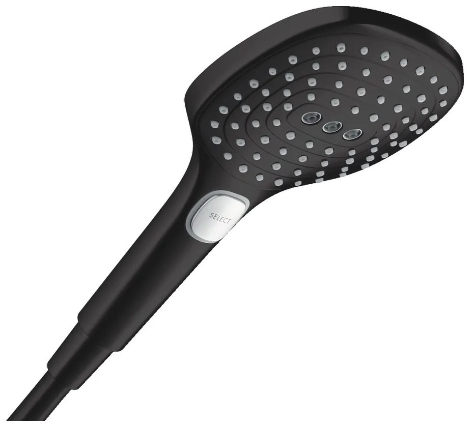 Hansgrohe Raindance Select E, ruční sprcha 120 3jet, matná černá, HAN-26520670