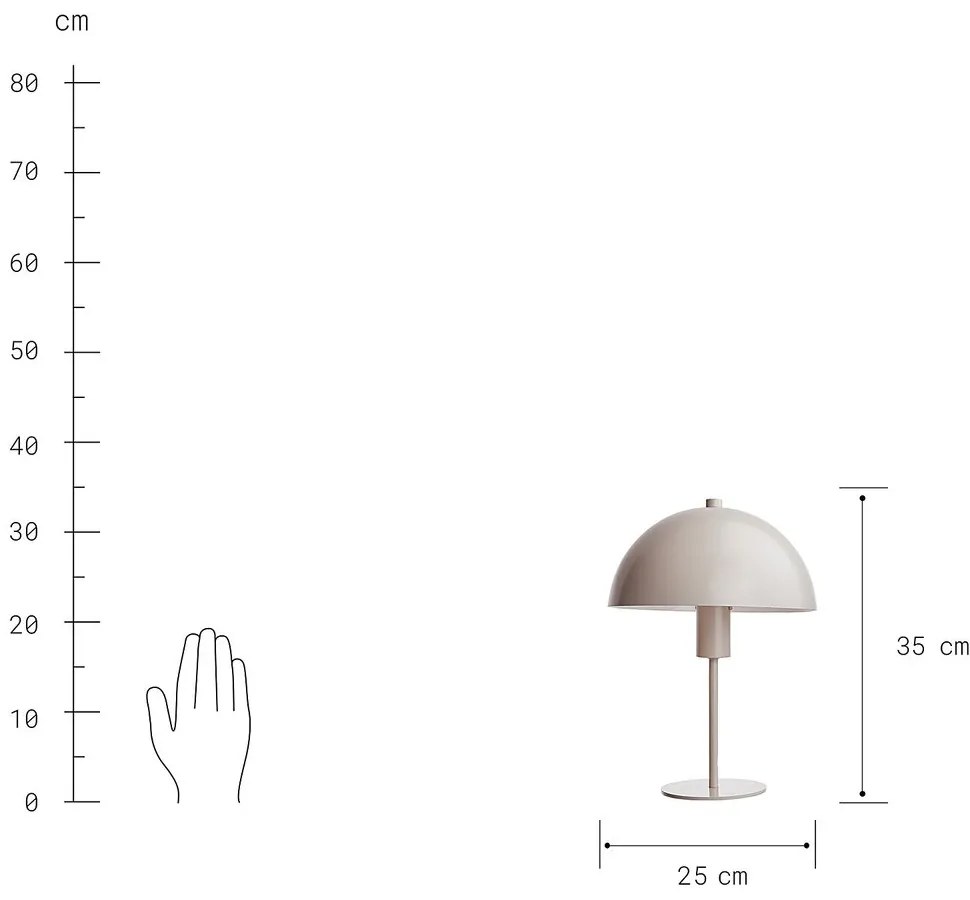 TOPEE Stolní lampa - béžová
