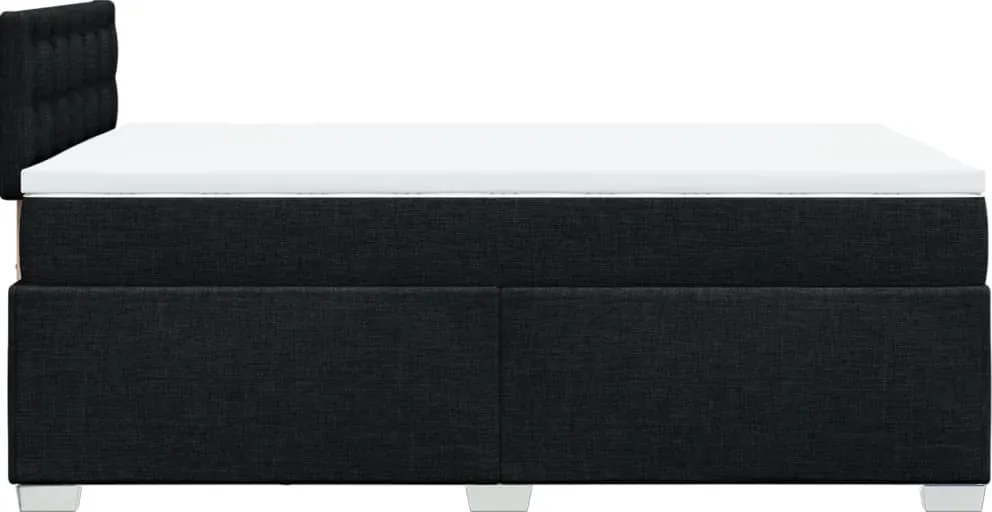 Box spring postel s matrací černá 120x190 cm textil 3285843