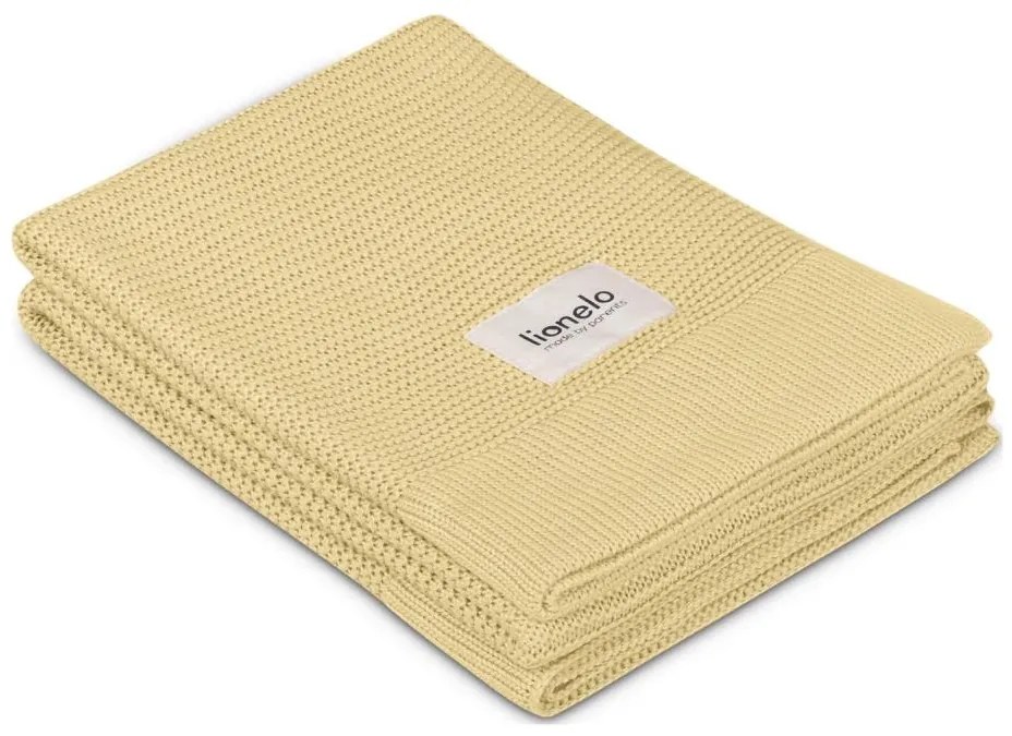 Lionelo - Bambusová deka BAMBOO BLANKET 75x100 cm Yellow Lemon