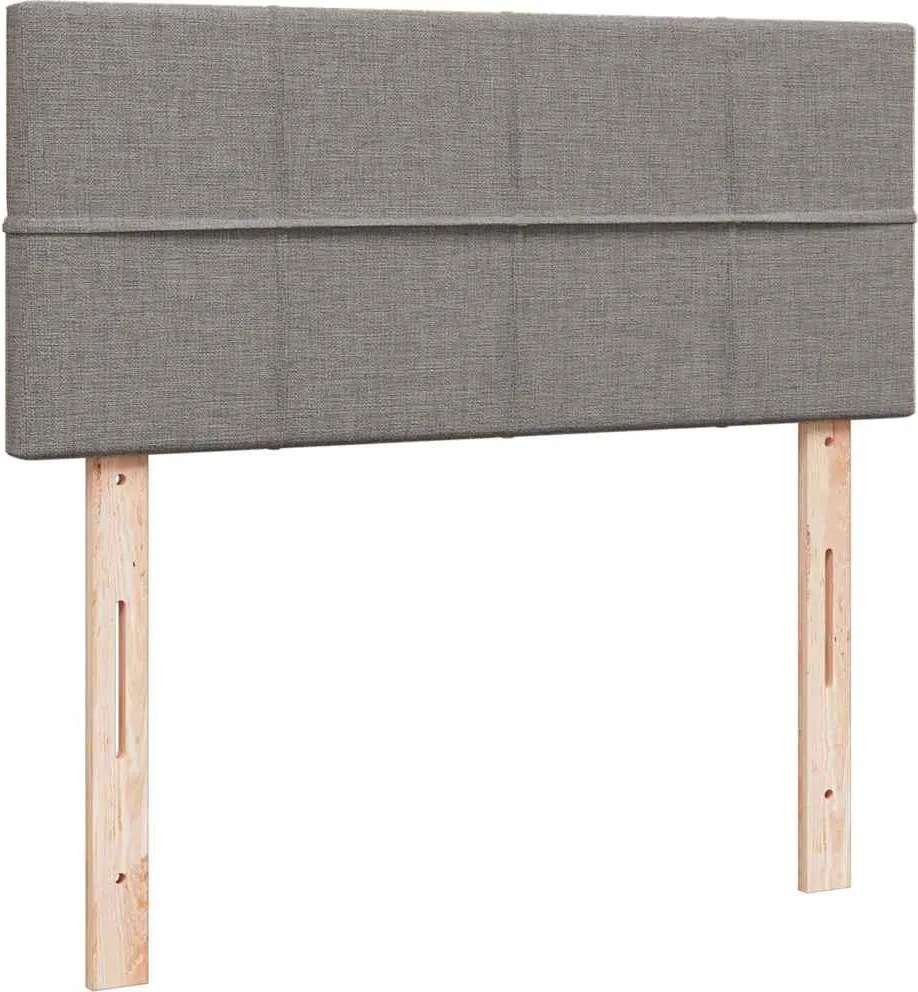 Box spring postel s matrací taupe 120x190 cm textil 3287399