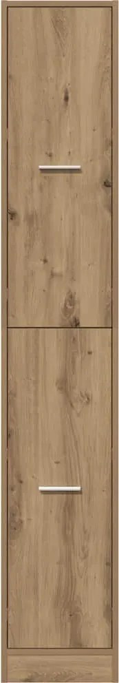 Skříňka na léky dub artisan 30 x 41 x 174,5 cm kompozitní dřevo 3309635