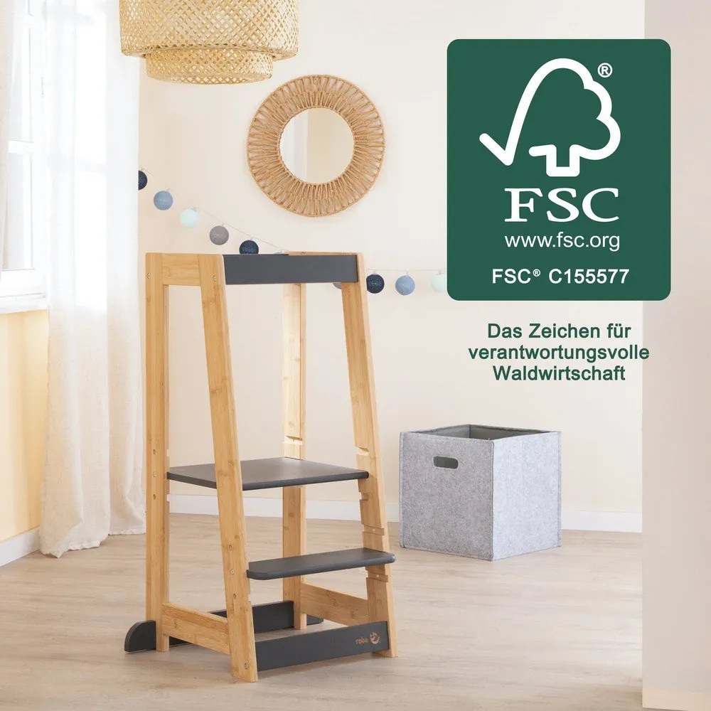 Šedá bambusová učicí věž – Roba