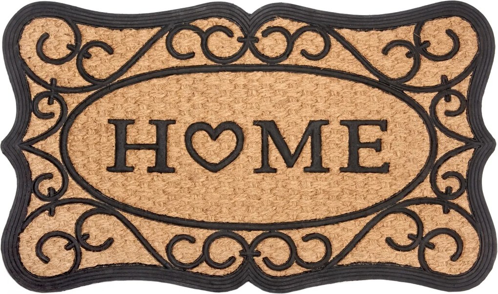 Hanse Home, Rohožka Home 105712 - na ven i na doma, 45x75, hnědá, chodba / předsíň