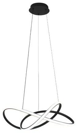 LED Stmívatelný lustr na lanku LED/85W/230V 3000-6500K + dálkové ovládání