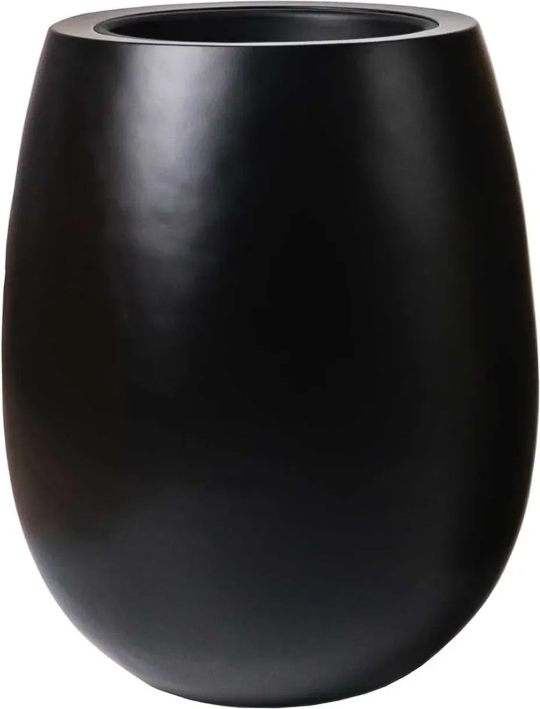 Designový květináč BALAO , sklolaminát, 50x40 cm, černá