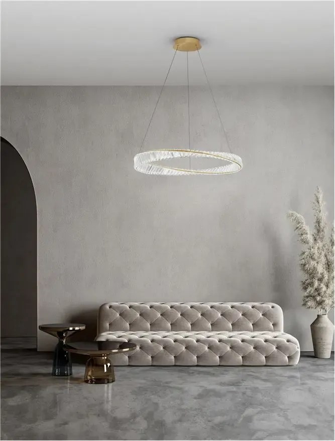 Křišťálový lustr Aurelia 45W 80 zlaté