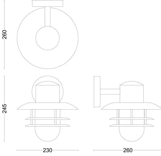 Philips - Venkovní nástěnné svítidlo INYMA 1xE27/25W/230V IP44
