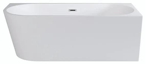 Besco Akrylátová volně stojící rohová vana Zoya 150x75 (170x80) bílá Rozměry (cm): 150x75, Typ a barva výpustě: Click-Clack s přepadem, černá, Orientace: Pravá